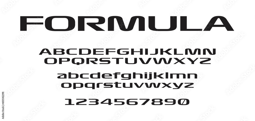 Sport Modern Formula grand prix race Italic Alphabet Font icon logo ...