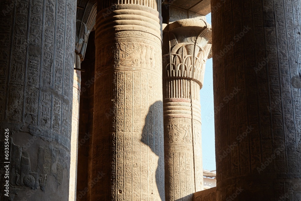 The Temple of Esna in Middle Egypt, dedicated to the creator god Khnum ...