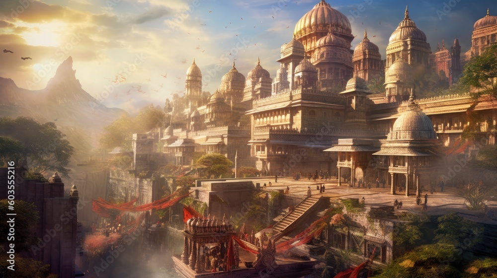 Ancient India civilization in the Indus Valley, Generative AI Stock ...