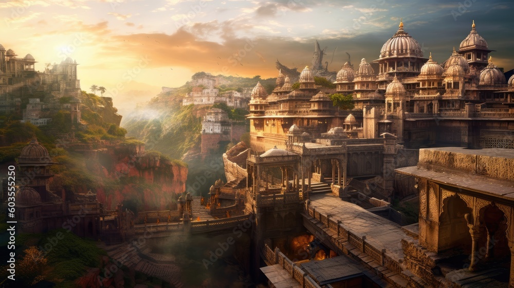 Ancient India civilization in the Indus Valley, Generative AI Stock ...