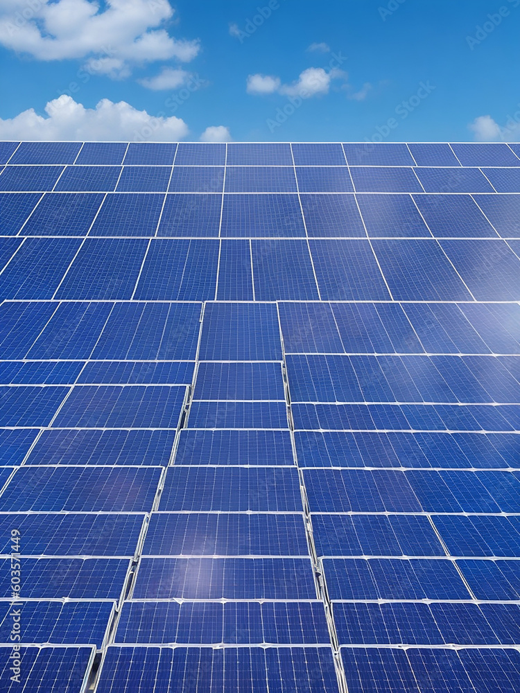 Solar cell panels system close up, alternative source of electricity ...