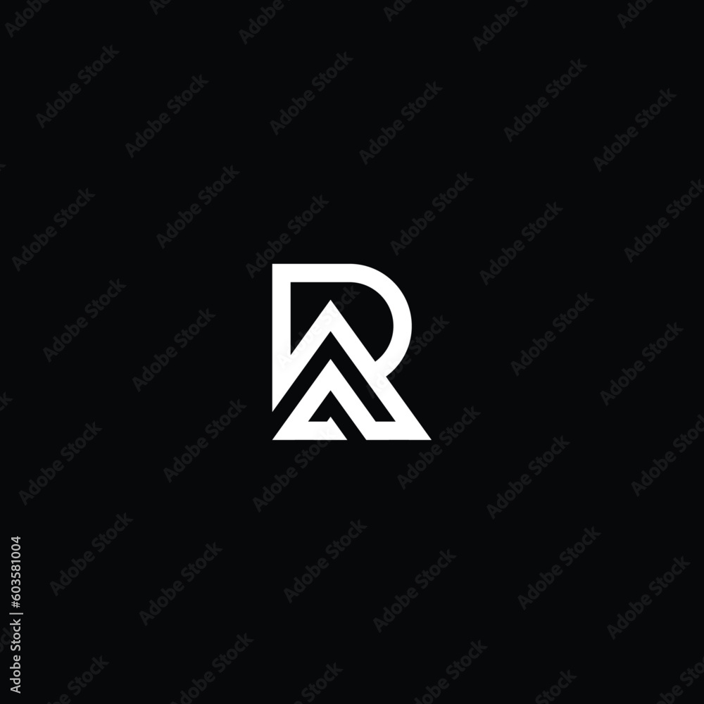 Professional Innovative Initial R logo and RA logo. Letter R RA LOGO ...