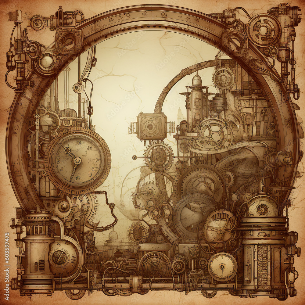 Steampunk Wallpaper Clock