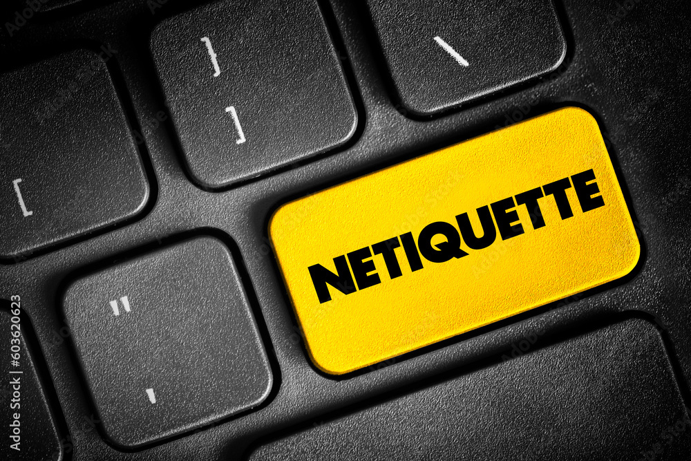 Netiquette is a set of rules that encourages appropriate and courteous ...