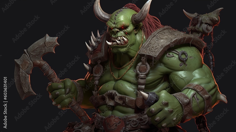 Orc, Fantasy creature, Mythical being, Orc warrior, Mythological orc ...