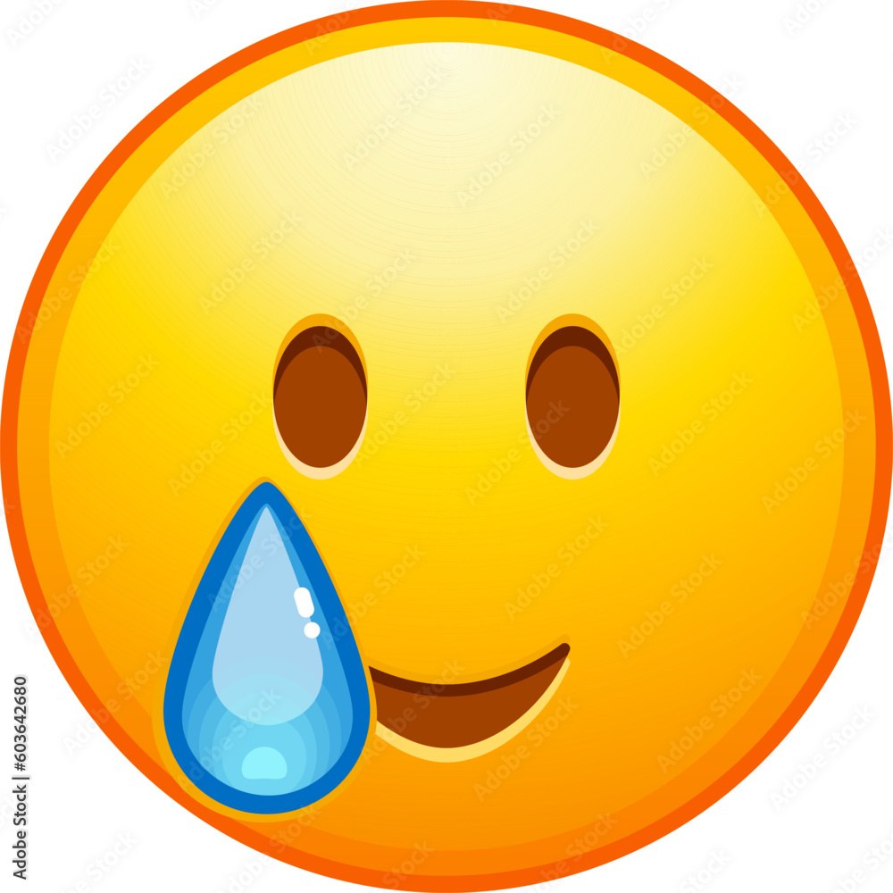 Top quality emoticon. Emoji smile and tears. Happy Smiling face. Tears ...