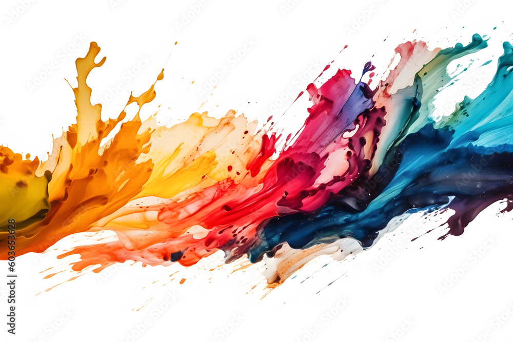 Abstract oil painting blot. Blurred spot blob of freehand drawing ...