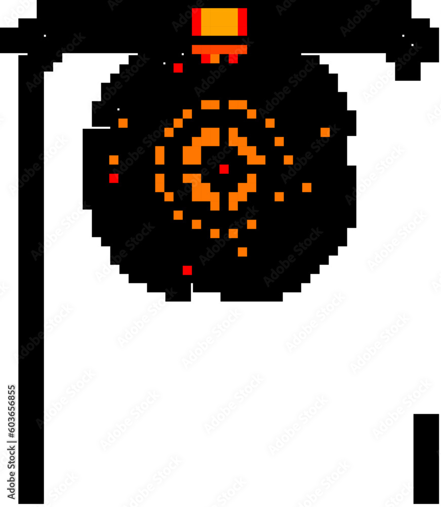 arrow shooting target game pixel art retro vector. bit rifle bullseye ...