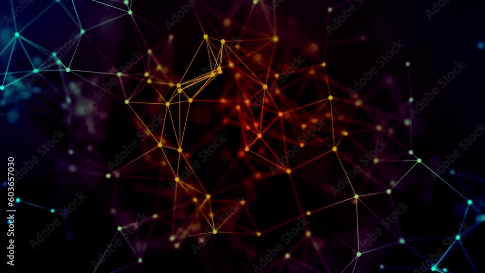 Technology Plexus Background. Modern Plexus Network Technology Science Background, Futuristic ...