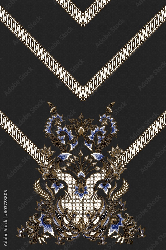 Batik motif parang design from Indonesian culture Stock Illustration ...