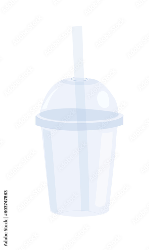 One time plastic cup vector illustration. Plastic waste. Plastic cup ...