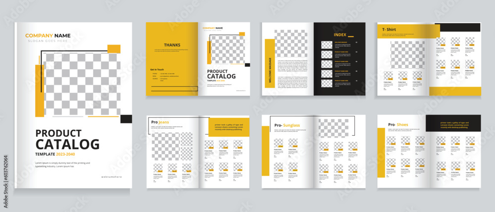 Product Catalog or Catalogue Design template brochure, modern a4 ...