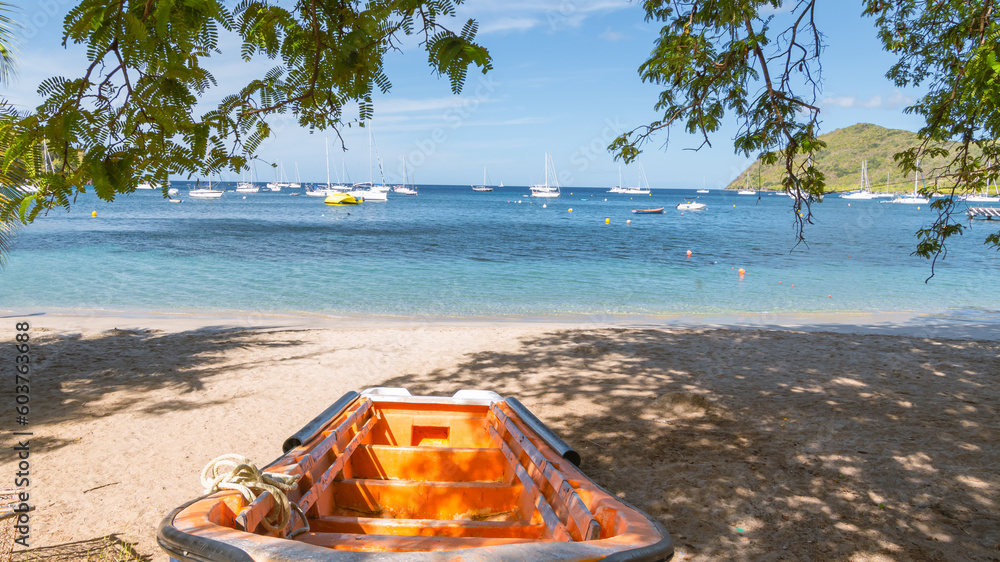 Plage de l' Anse à l'Ane à La Martinique, mer des Caraïbes, Antilles ...