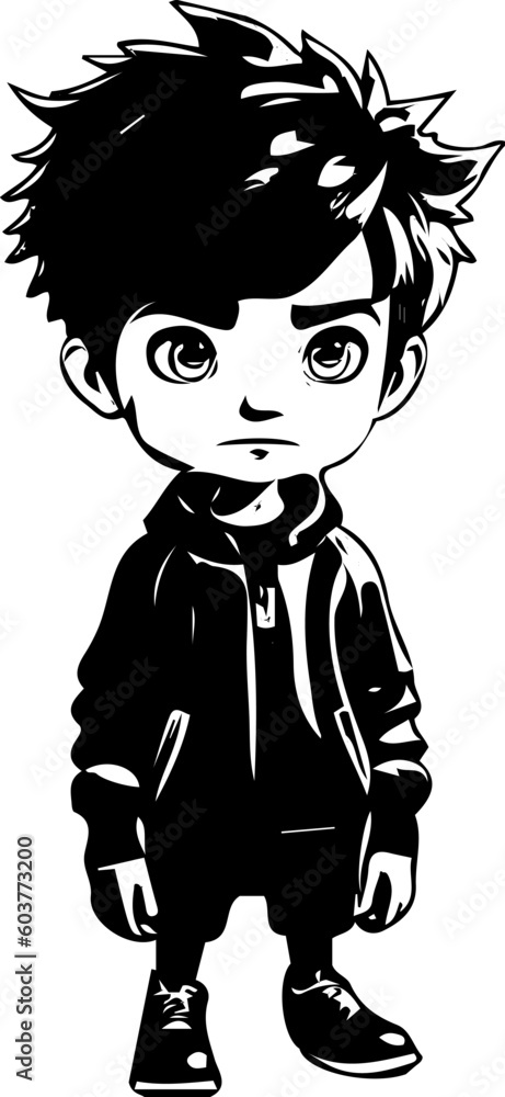 Silhouette Vector Illustration of a Dashing Man Riding an Old Retro ...