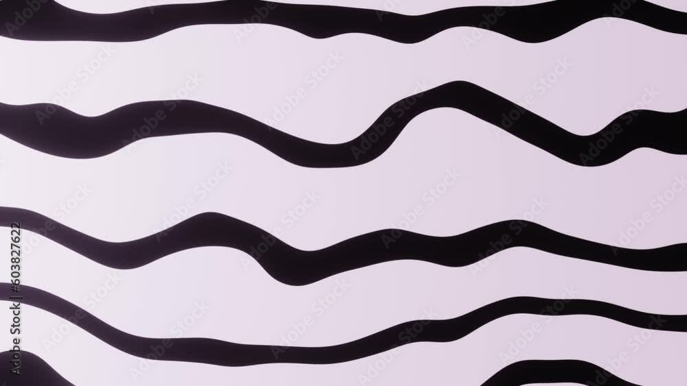 Abstract black and white wavy lines surface texture background ...