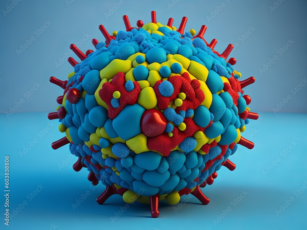 Molecular model of rhinovirus, the virus that causes common cold and ...