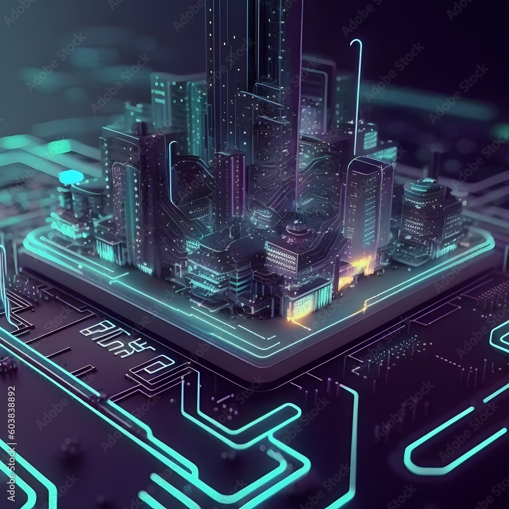 Immerse Yourself in the Futuristic World of a Dazzling High-Tech ...