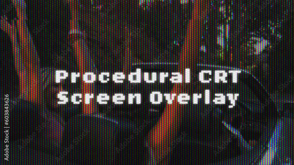 Procedural Crt Screen Overlay Stock Template | Adobe Stock