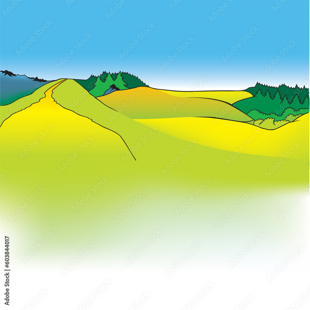 Cartoon Background 11 - Highly detailed cartoon background. Stock ...