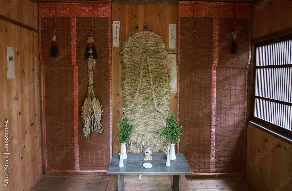 Kinugawa Onsen, Japan May 1 2023: giant warazori showing room in Edo ...