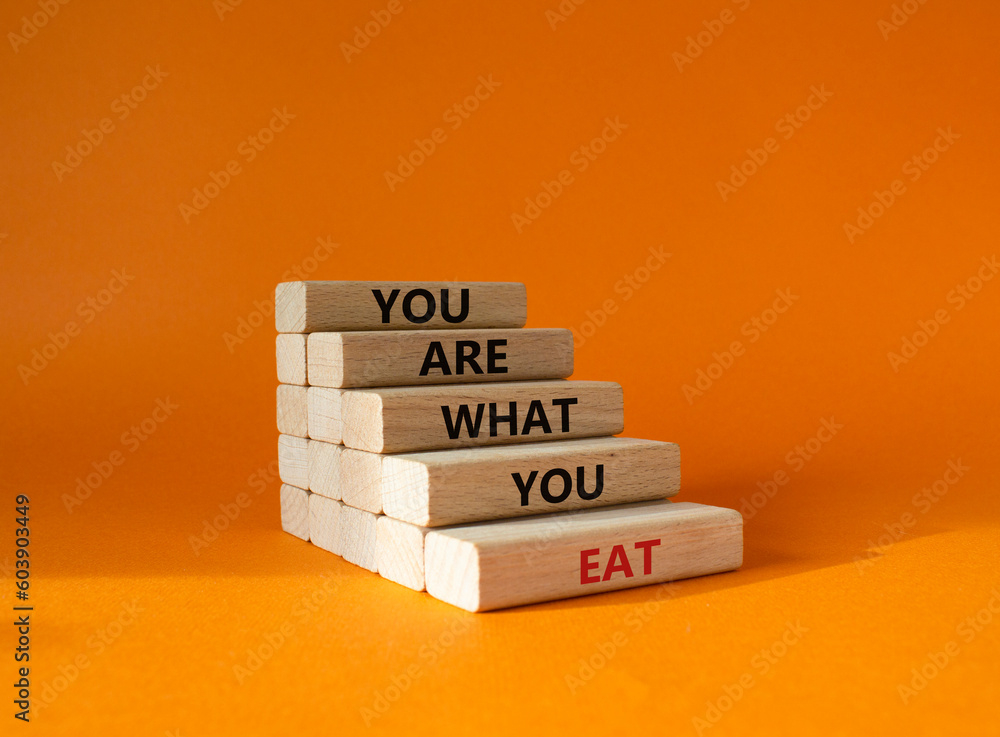 You are what you Eat symbol. Concept words You are what you Eat on ...
