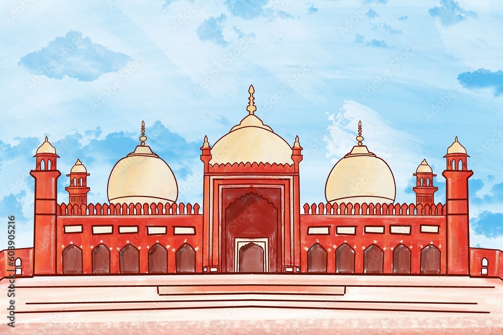 BadShahi Mosque Lahore Pakistan Mughal Architecture in Lahore Pakistan ...