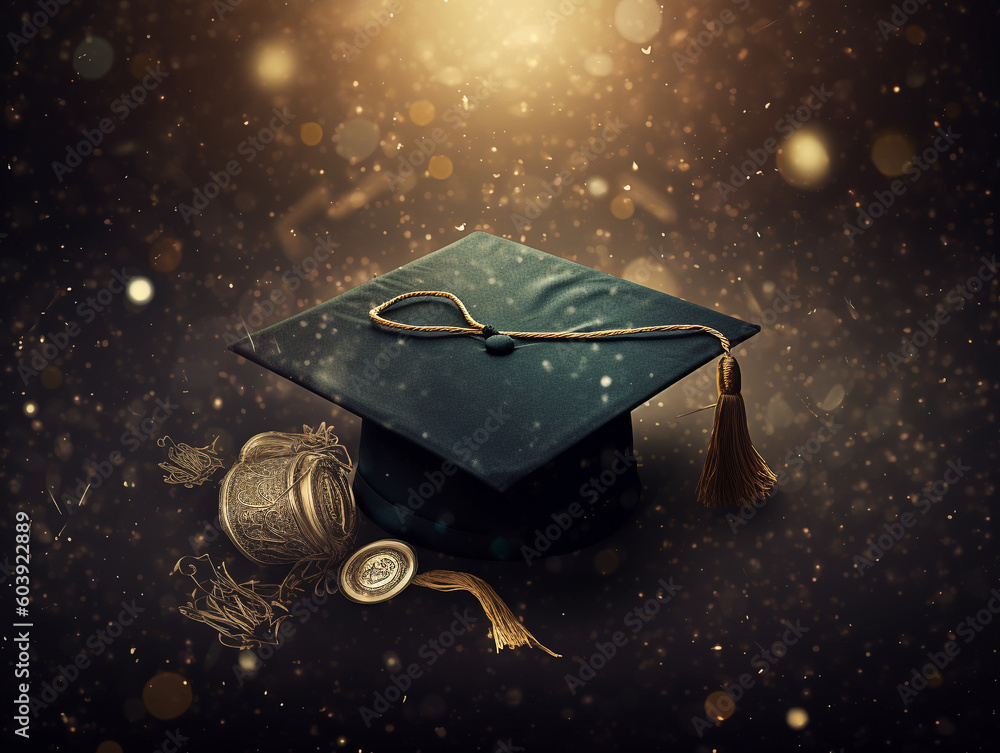 Graduation Background Illustration AI Generated Stock Illustration ...