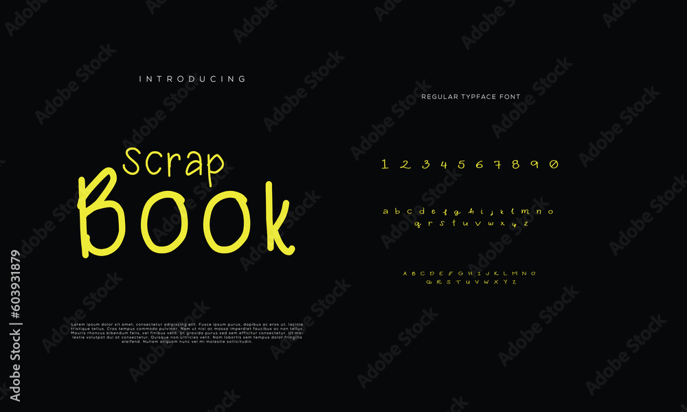 Handwritten Script font. Hand drawn brush style modern calligraphy ...