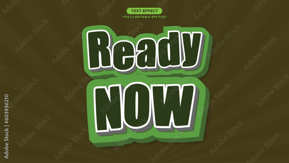 ready now 3d style text effect for promotion, flyer, banner and poster ...