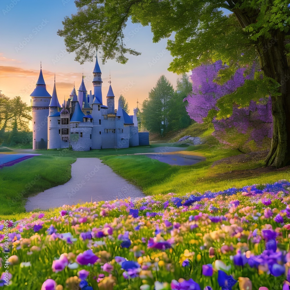 515 Enchanted Fairy Tale Castle: A magical and enchanting background ...