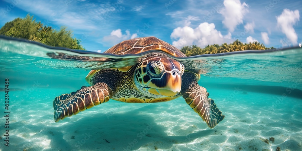 AI Generated. AI Generative. Photo realistic illustration of diving ...