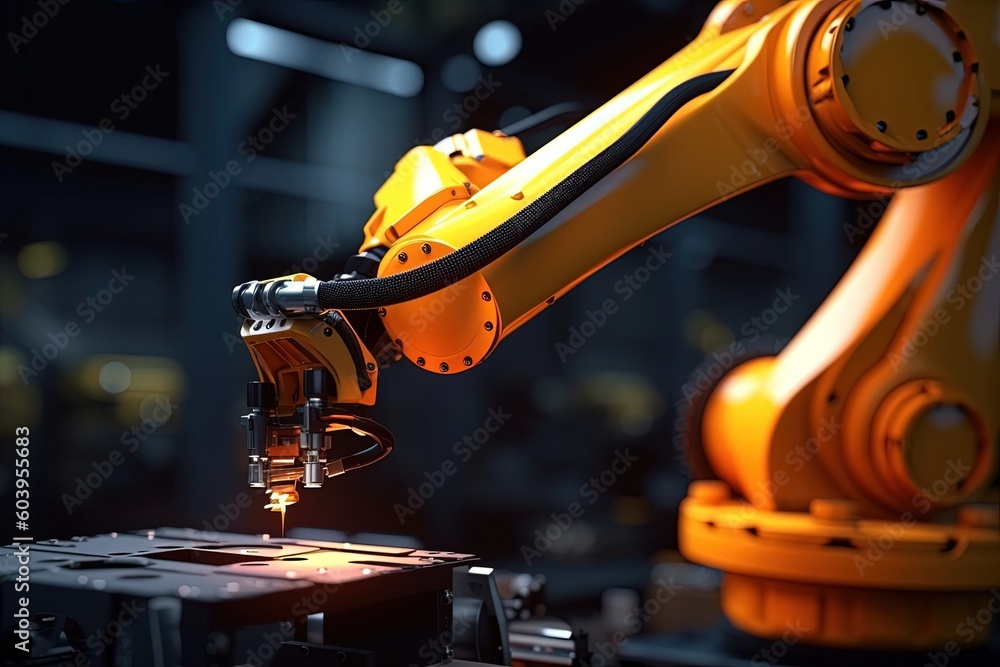 Arm Robot Operating with Screen Monitor Control in Smart Factory ...