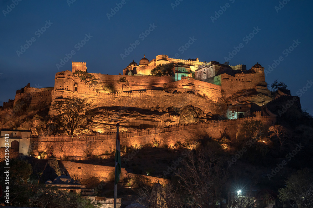 Kumbhalgarh Fort At Night