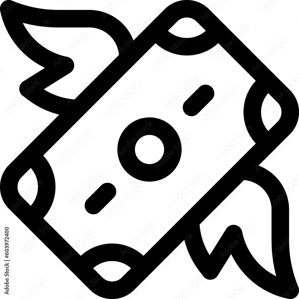 Flying Money Icon. Flying Money Vector illustration isolated on ...