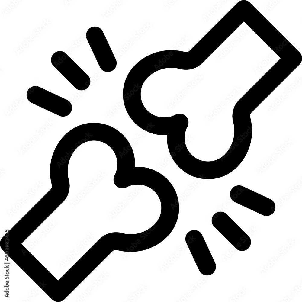 Bone Pain Icon. Bone Pain Vector illustration isolated on transparent ...