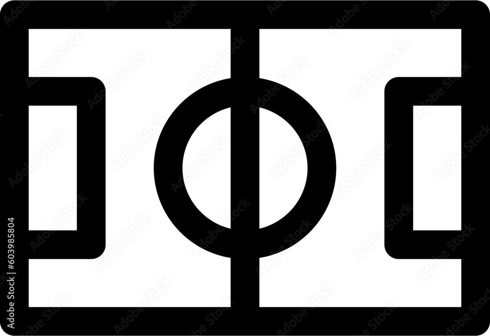 Soccer Field Icon. Soccer Field Vector illustration isolated on ...