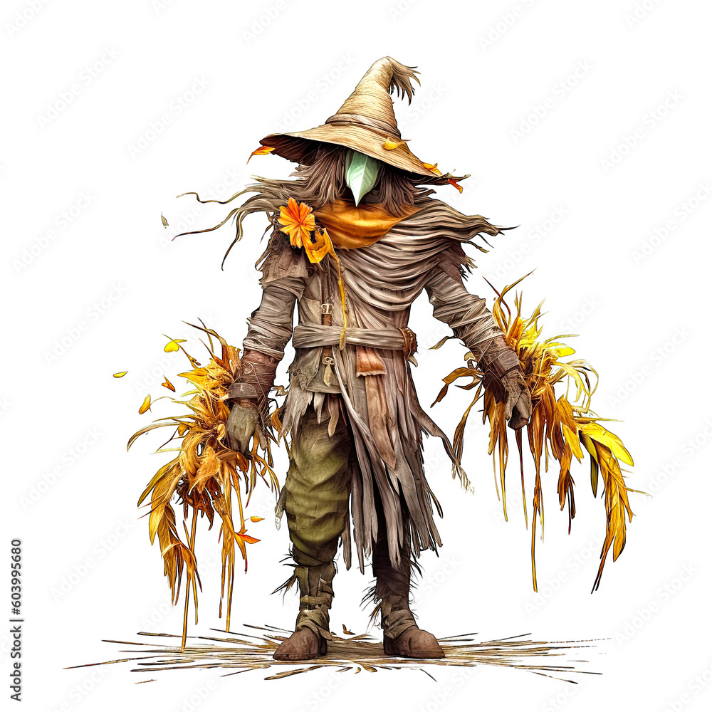 scarecrow, fantasy art, isolated on transparent background, ai ...