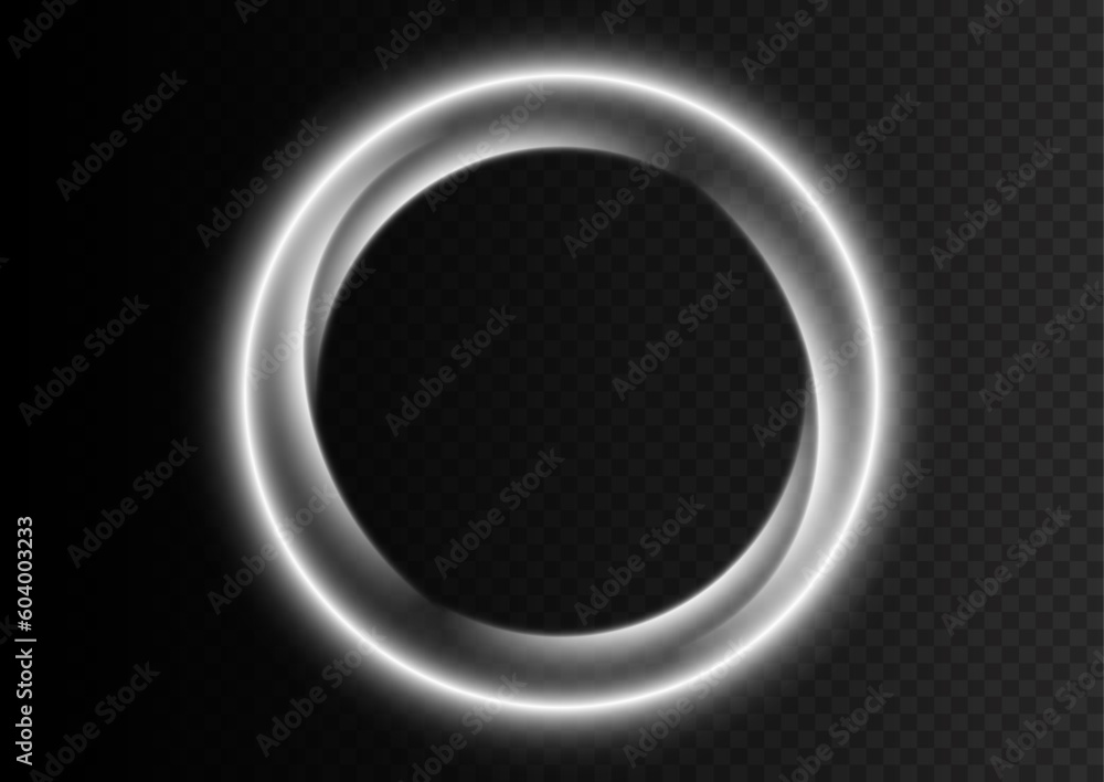 Light white Twirl. Curve white line light effect. Abstract luxury white ...