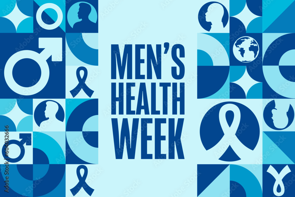 Men’s Health Week. Holiday concept. Template for background, banner ...