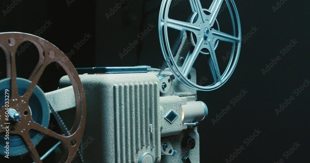 Old Movie Projector in Close up. Antique Movie Projector With 8mm ...