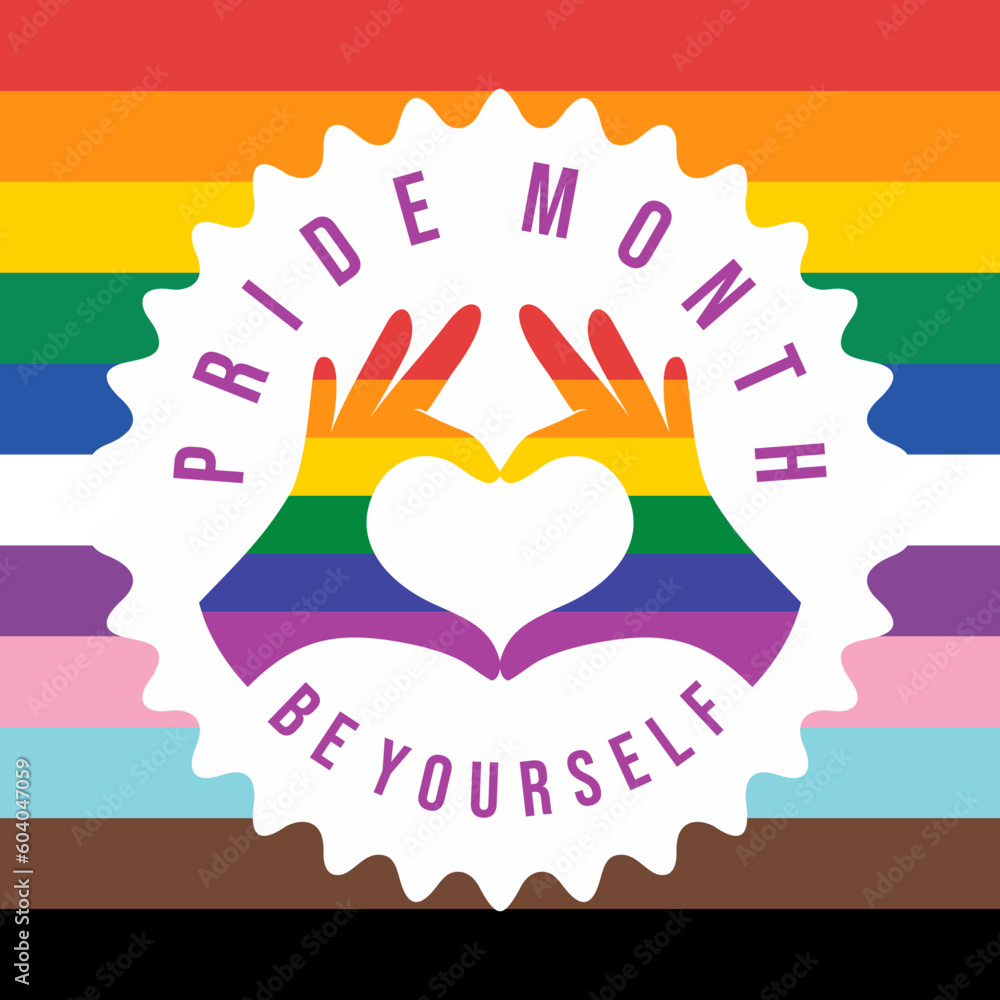 Lgbt pride, Pride month, nyc pride, rainbow heart with flag, theme ...