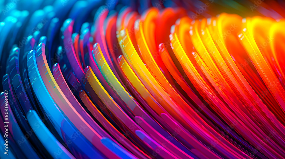 Geometric and dynamic pipe glass colorful flow streamline design ...