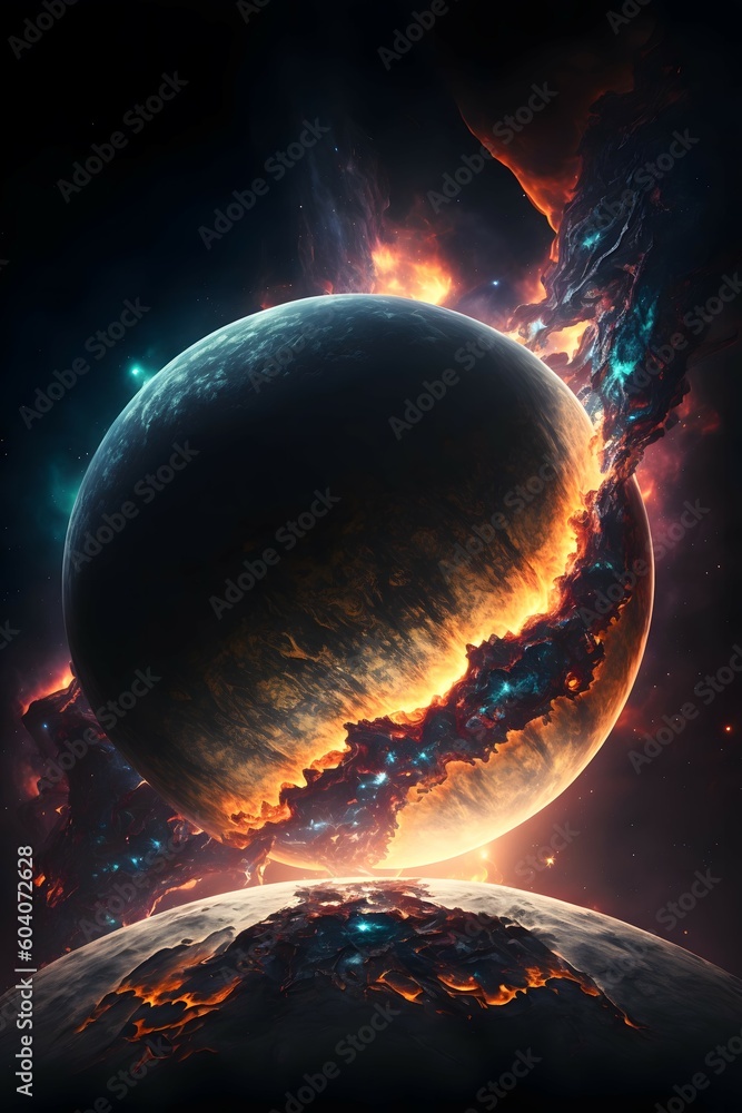 space, galaxy, finely detailed, cinematic, dark, high contrast, 5d ...