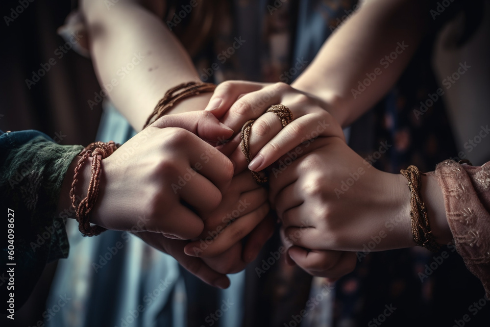 World friendship day, Support, help and youth community concept ...