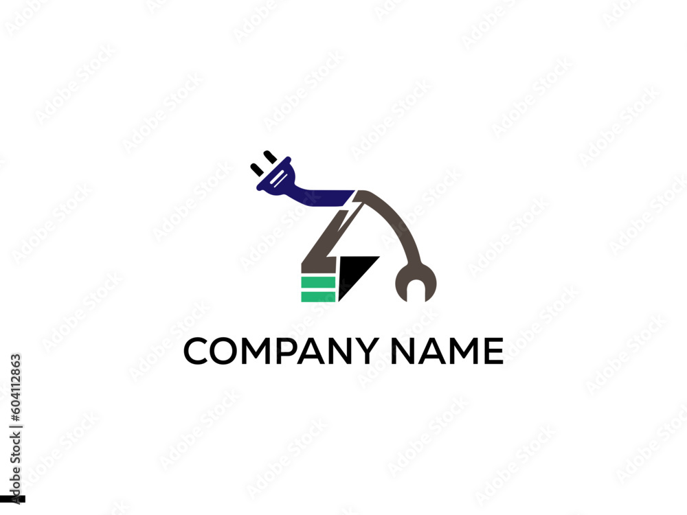 Modern abstract digital logo. typography, Creative Electrical logo and ...