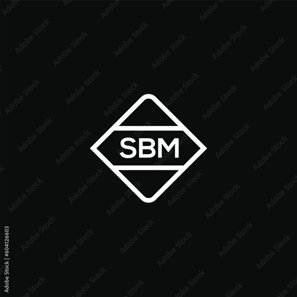 SBM letter design for logo and icon.SBM typography for technology ...