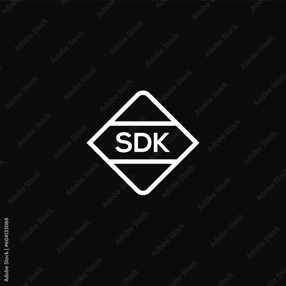 SDK letter design for logo and icon.SDK monogram logo.vector ...