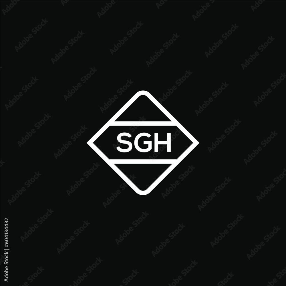 SGH letter design for logo and icon.SGH monogram logo.vector ...