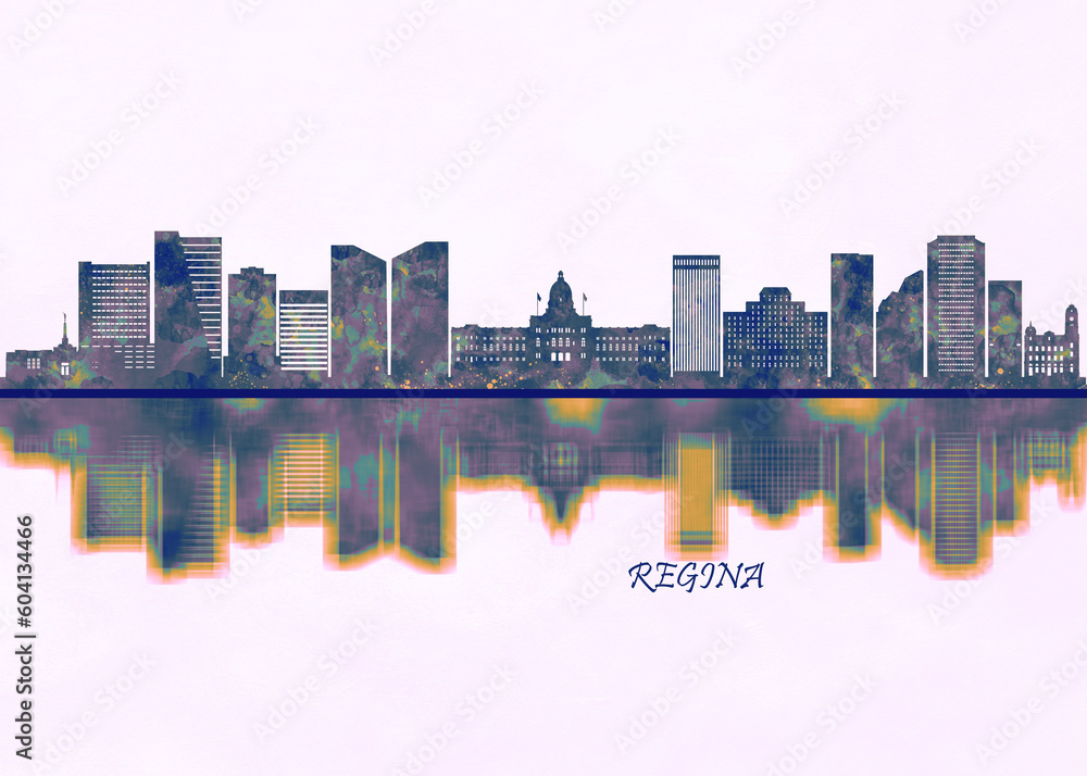 Regina Skyline. Cityscape Skyscraper Buildings Landscape City ...