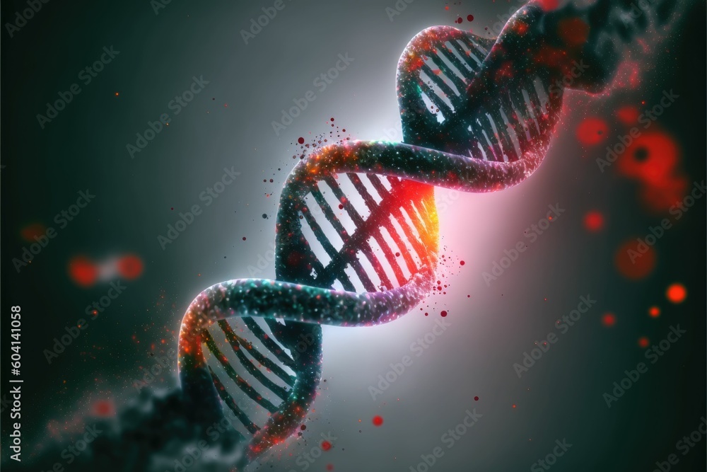 Blurred DNA: A Mysterious and Intriguing Background for Your Design ...